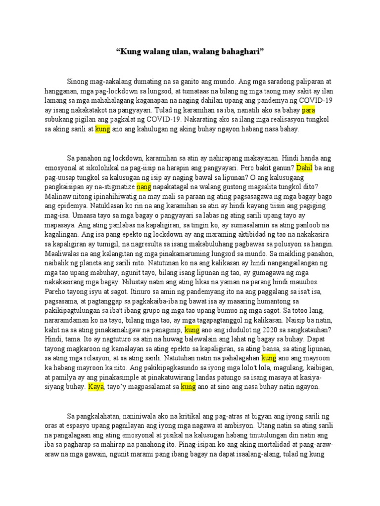 A. Expresyong Hudyat NG Kaugnayang Lohikal | PDF