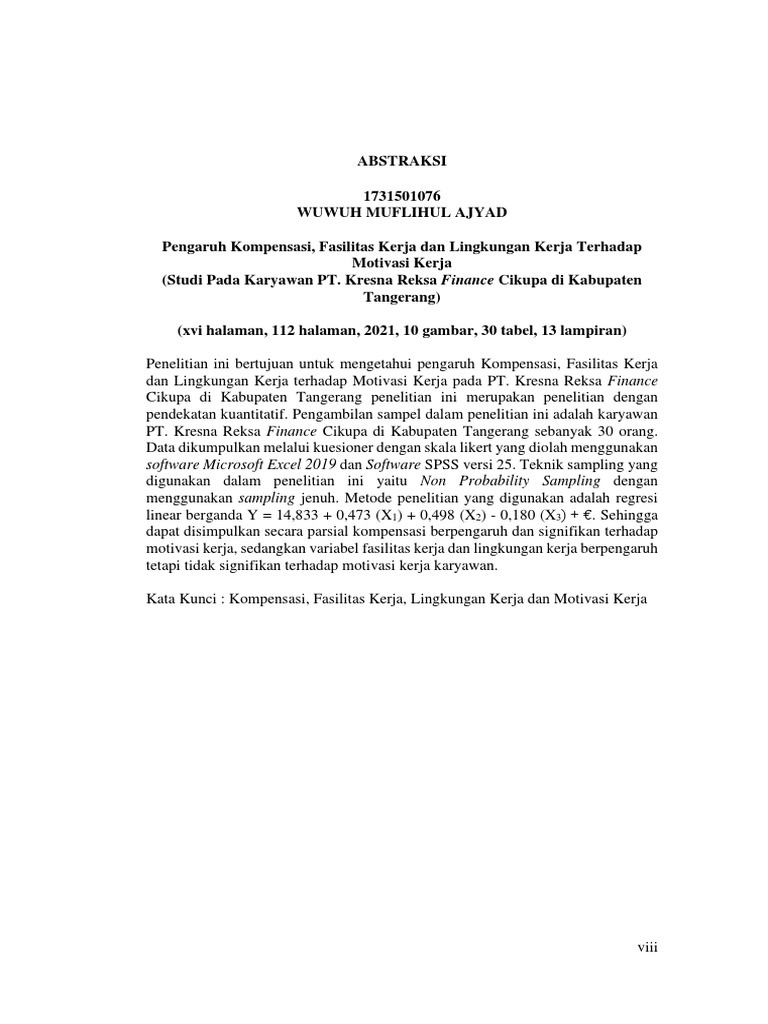 Abstrak Example | PDF | Karier & Perkembangan | Metode & Bahan Ajar