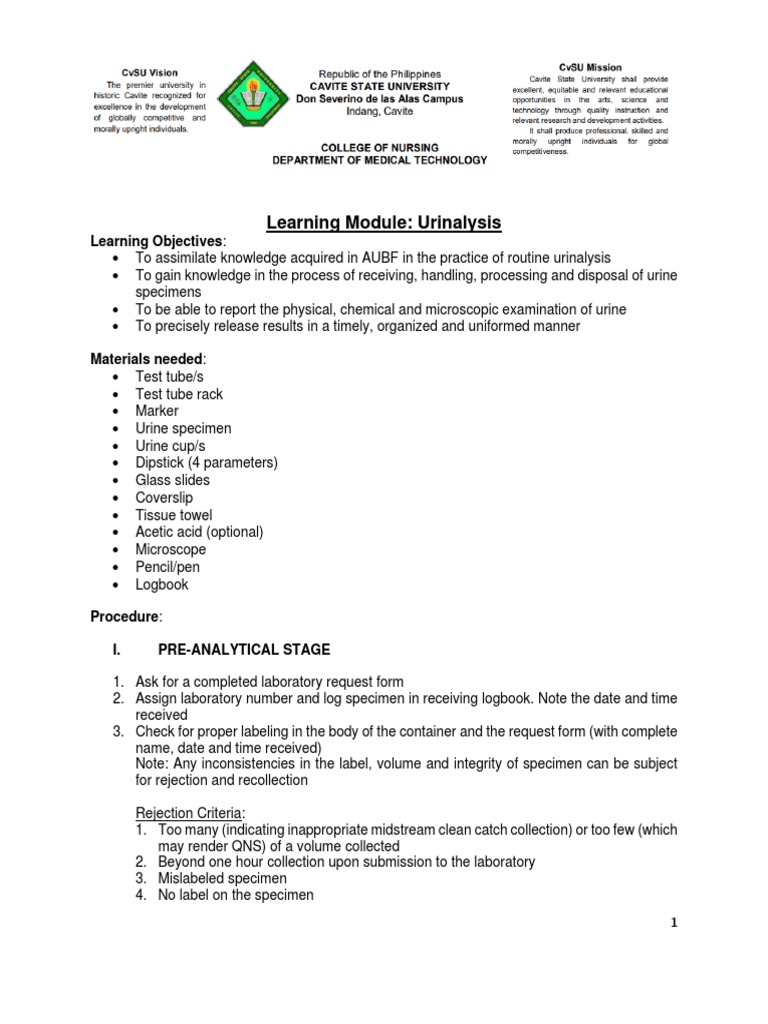 Urinalysis and Fecalysis Guide | PDF | Microscopy