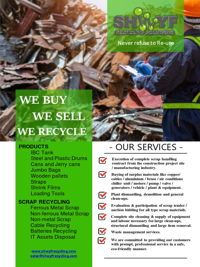 Shwyf Catalouge 2022-01 | PDF | Scrap | Recycling