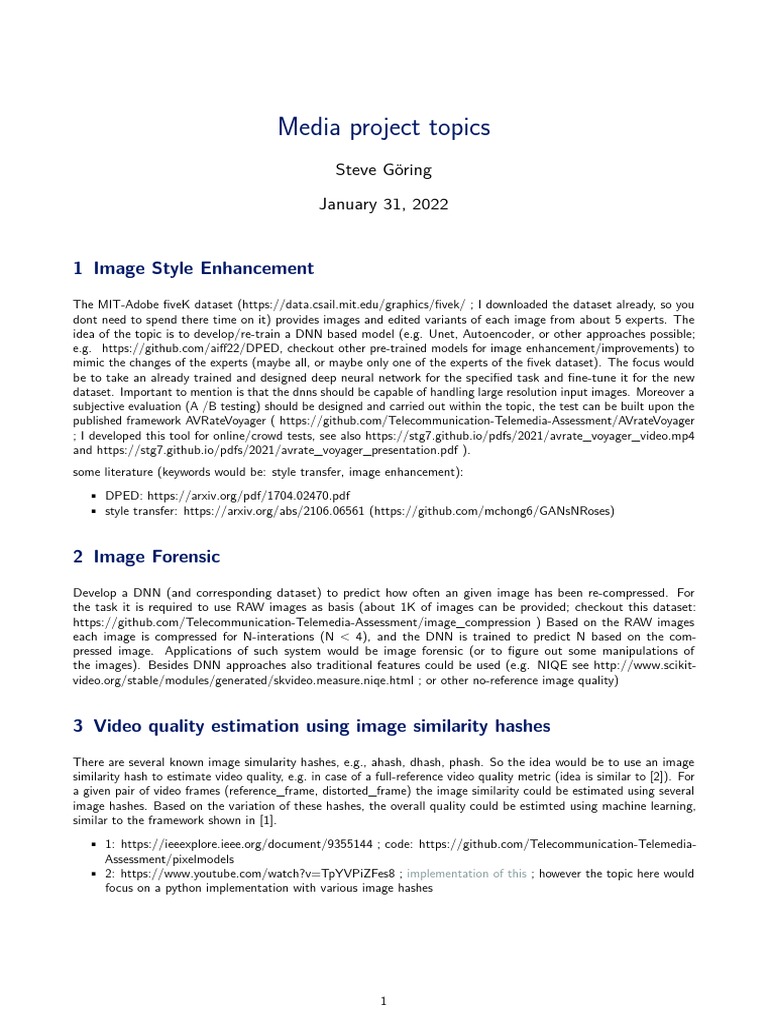 Topics 2022 Selection | PDF