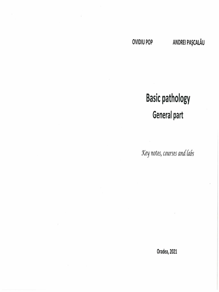 Basic Pathology General Part 2021 | PDF