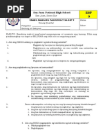 2nd Periodical Test Esp 8 | PDF