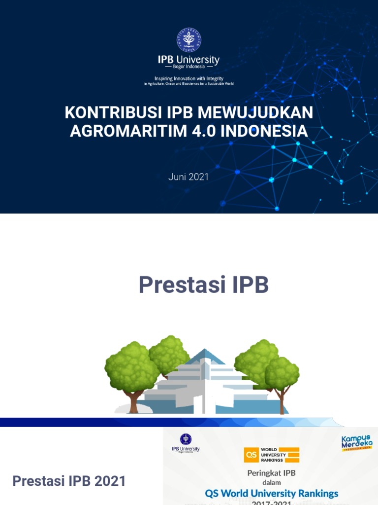 Prestasi IPB dalam Agromaritima 4.0 | PDF