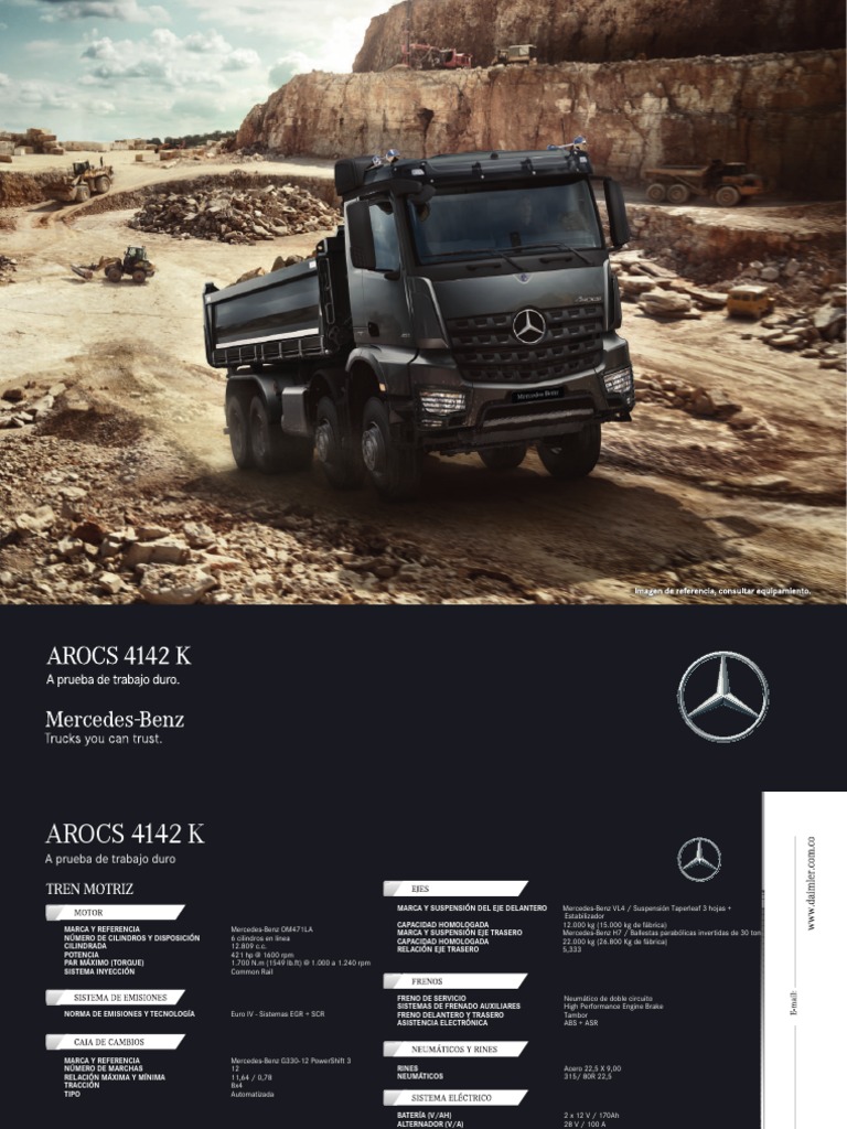 AF AROCS 4142 K Compressed | PDF | Vehículos terrestres | Bienes ...