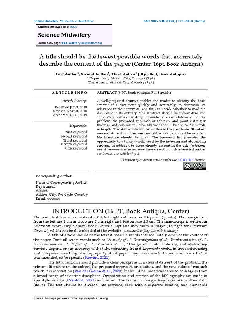 Guidelines for Abstract Preparation | PDF | Search Engine Indexing