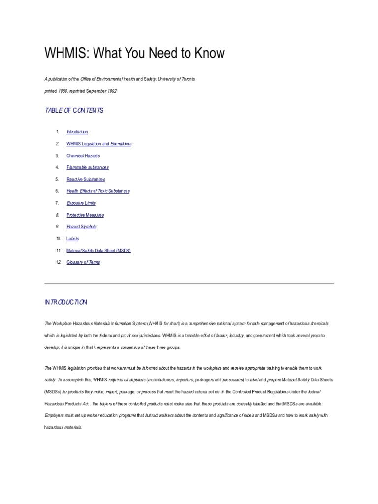 WHMIS Training | PDF | Explosive Material | Combustion