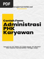 Format Surat Pelaporan PHK Ke Disnaker | PDF | Pengelolaan Keuangan & Uang