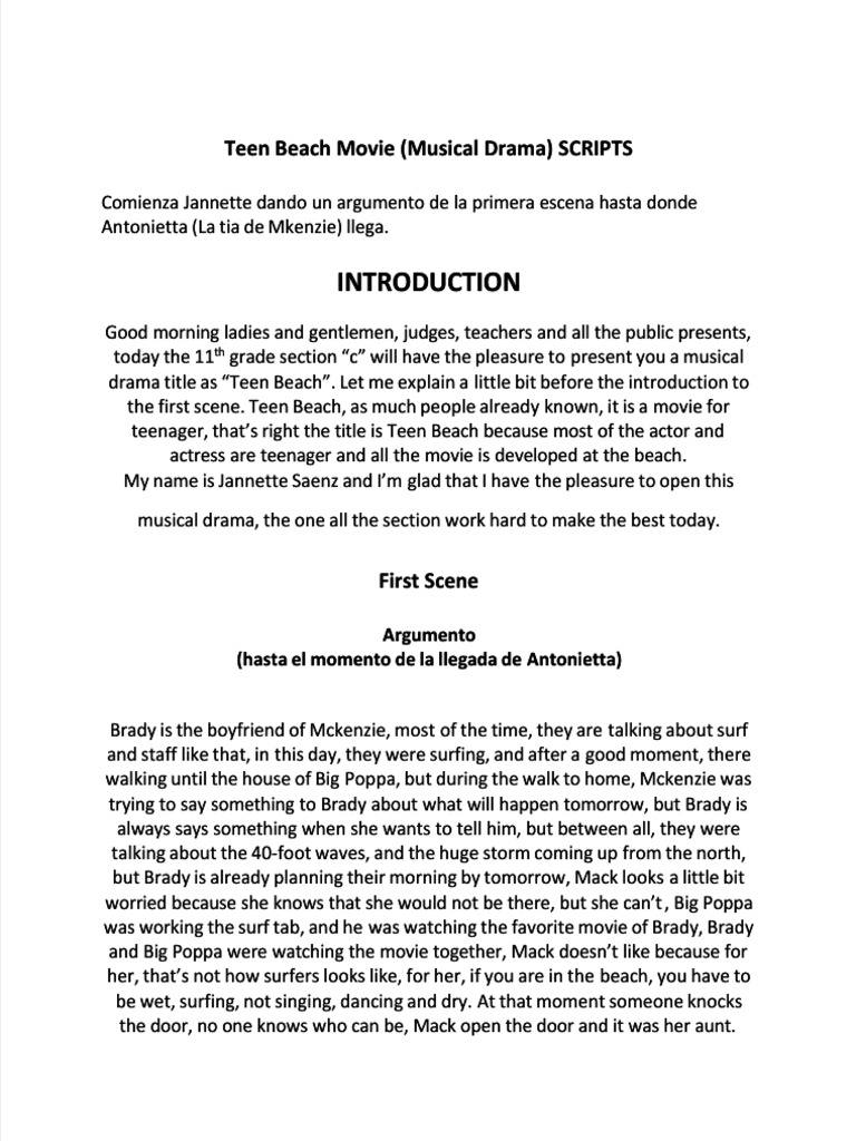 Teen Beach Movie Scripts - Compress | PDF