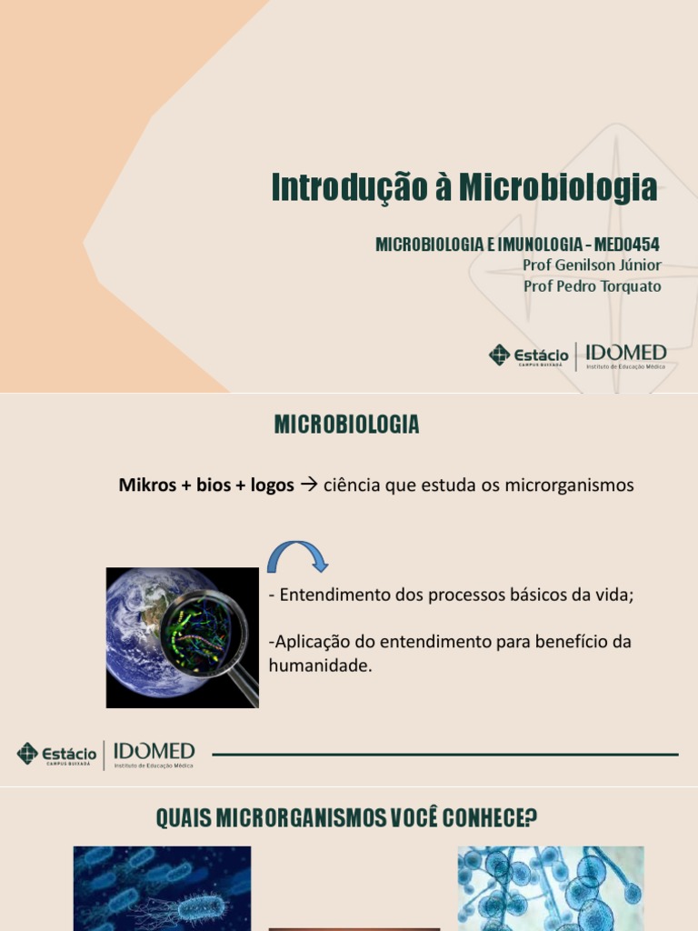 Aula 2.1 - Introdução A Microbiologia | PDF