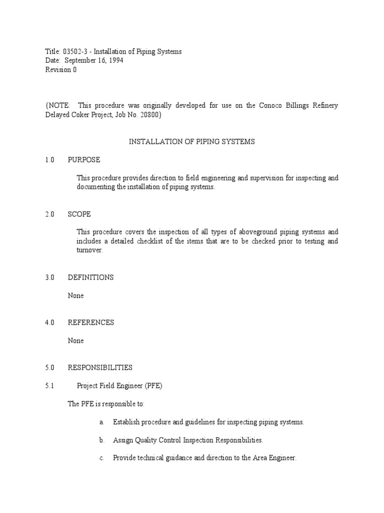 3 - Installation of Piping Systems | PDF