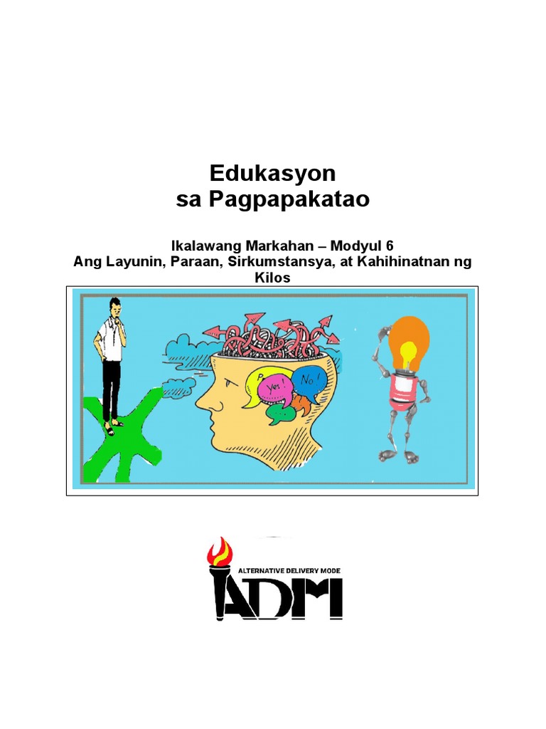 Edukasyon Sa Pagpapakatao: Ikalawang Markahan - Modyul 6 Ang Layunin ...