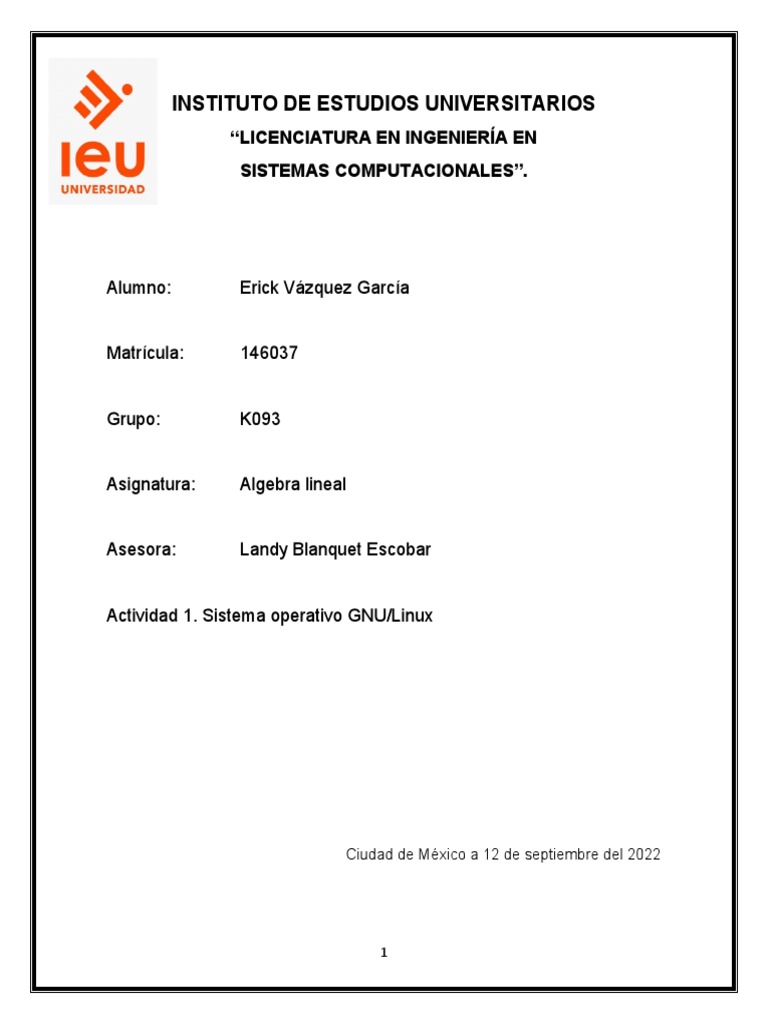 Introducción a GNU/Linux en Ingeniería | PDF