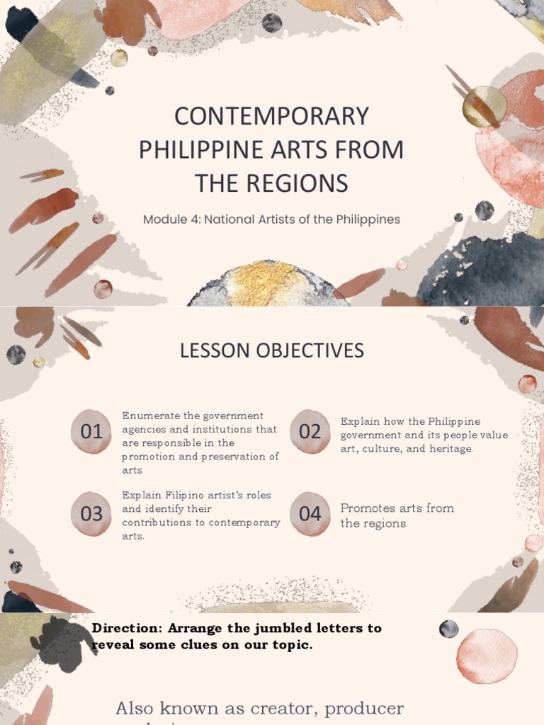 Cpar Q1 Module 4 National Artists of The Philippines | PDF | Philippines