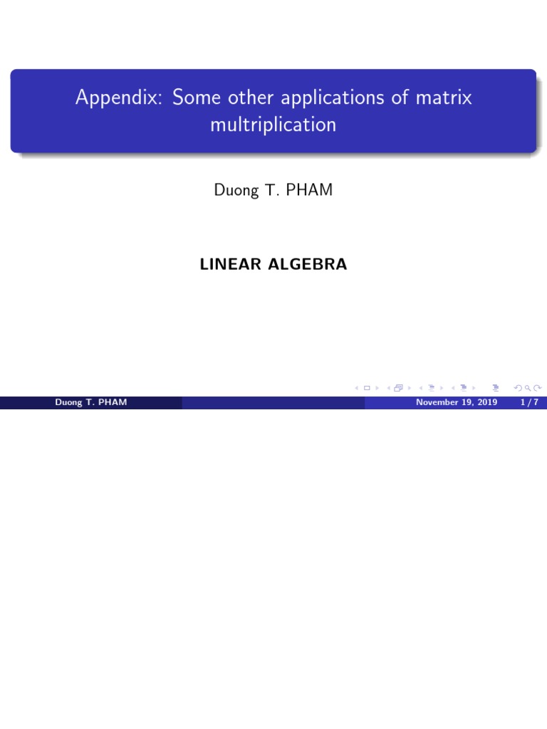 Appendix C1 Applied Linear Algebra | PDF Appendix C1 Applied Linear Algebra | PDF