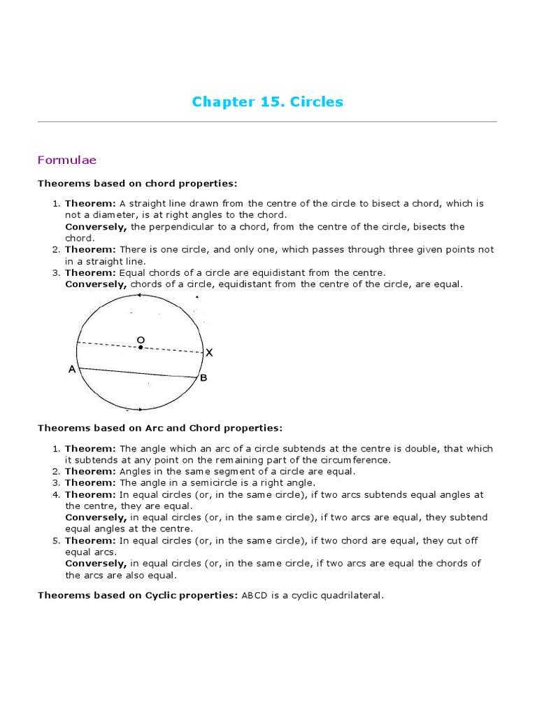 Circles | PDF | Circle | Perpendicular