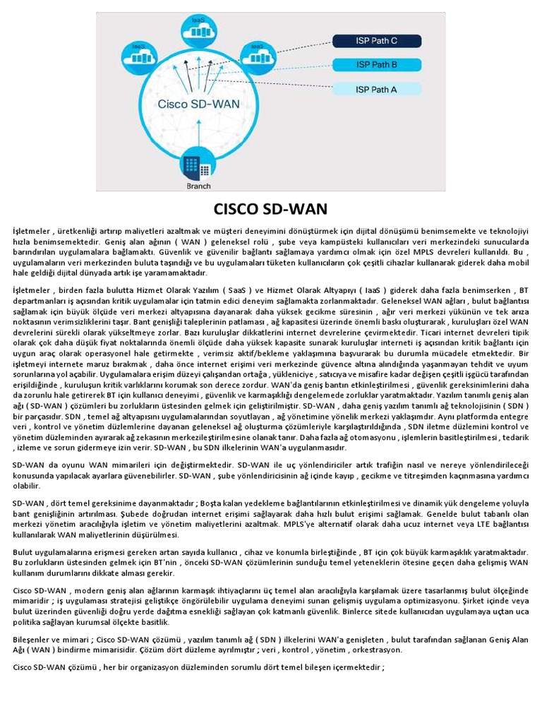 CISCO SD-WAN-1 - Turkce | PDF