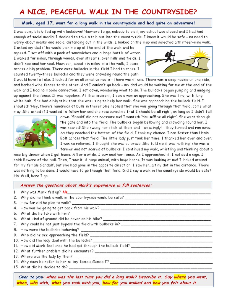 A-nice-peaceful-walk-in-the-park-reading-comprehension-exercises_132951 ...