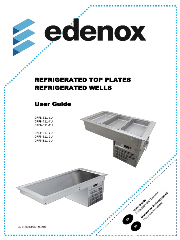 Manual EDENOX DRFB-311, DRFP-311 | PDF | Agua | Colector de aguas pluviales