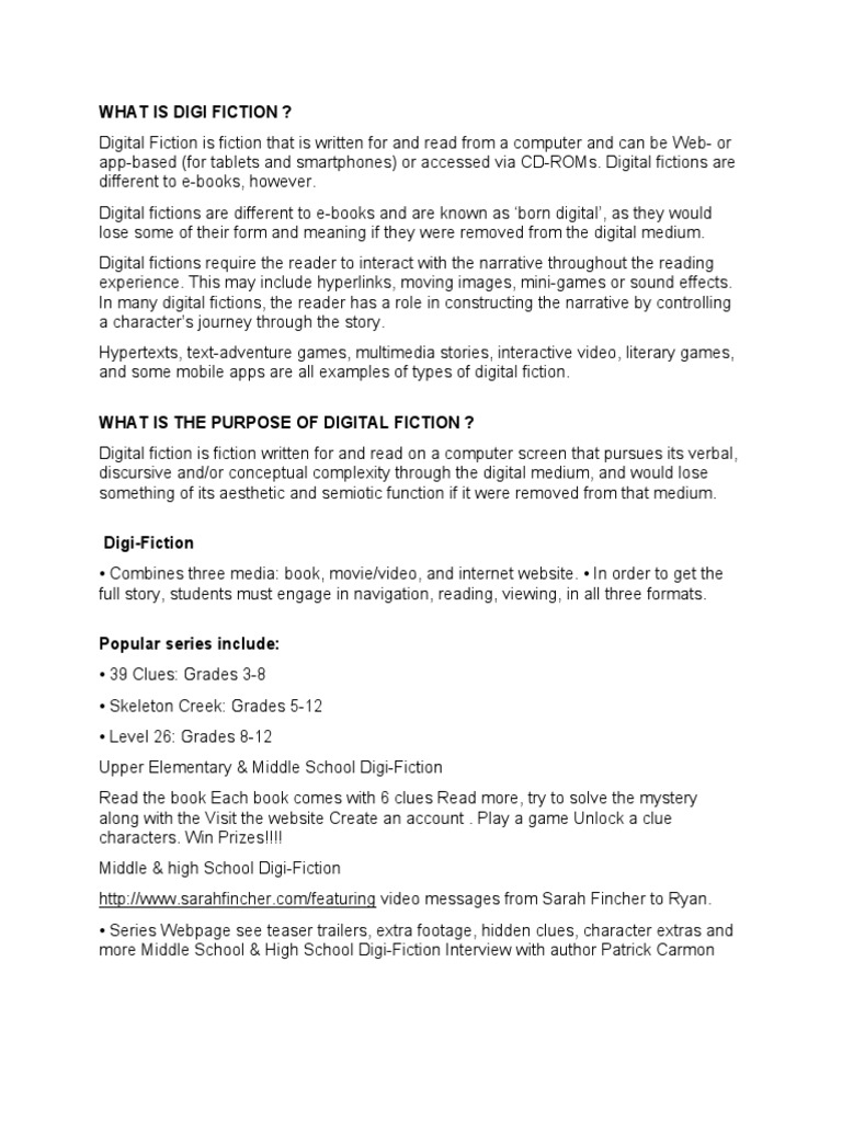Understanding Digi-Fiction Today | PDF | Trojan War | Sita
