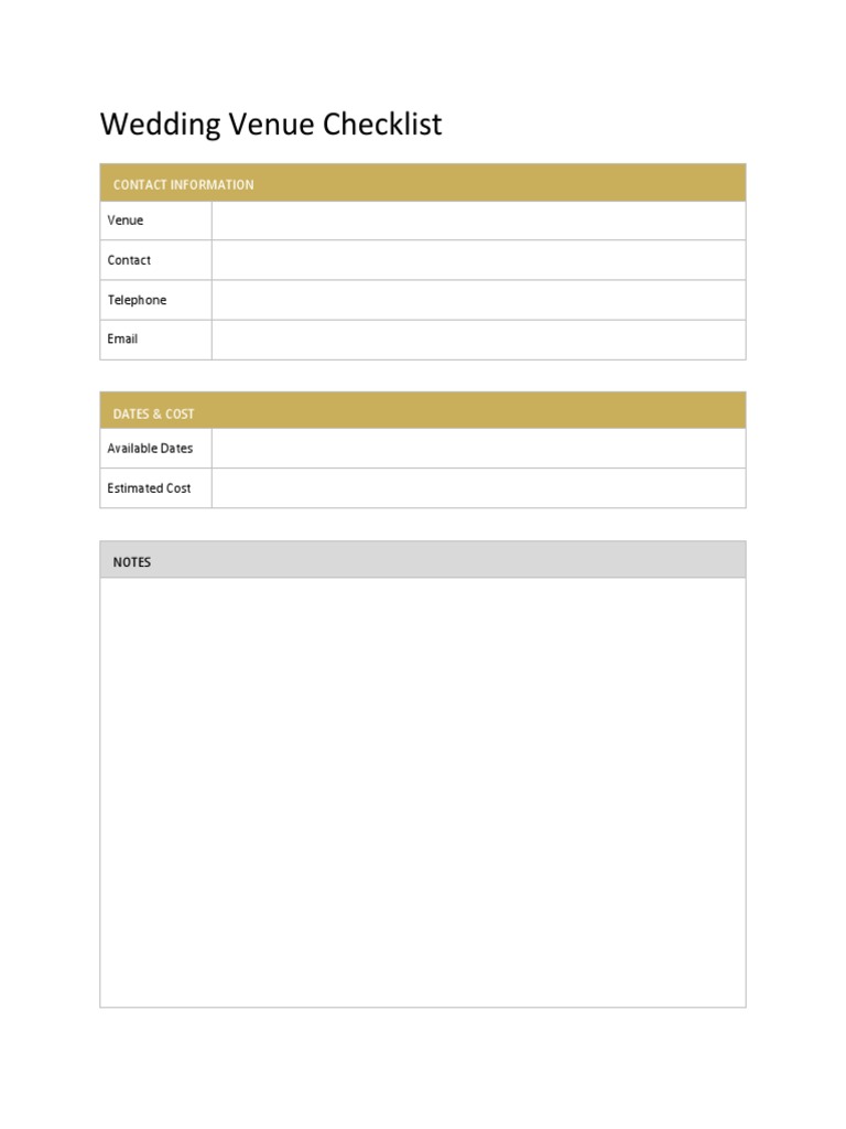 Page 62 Wedding-Venue-Checklist | PDF | Wedding | Fashion Related Occasions