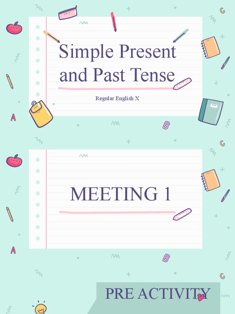 Simple Present and Past Tense Guide | PDF | Grammatical Tense | Linguistics