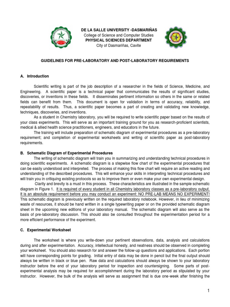 Chem Lab Guidelines | PDF | Antioxidant | Vitamin C