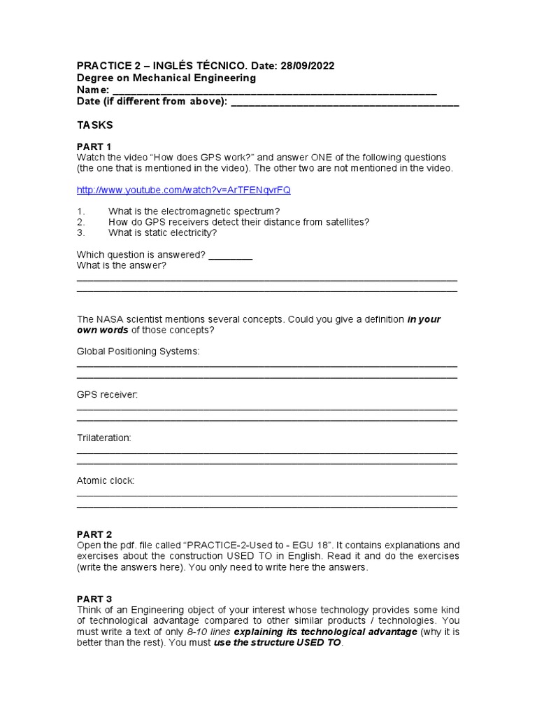 Practice 2 Mechanical óscar Sánchez Pdf Technology Engineering