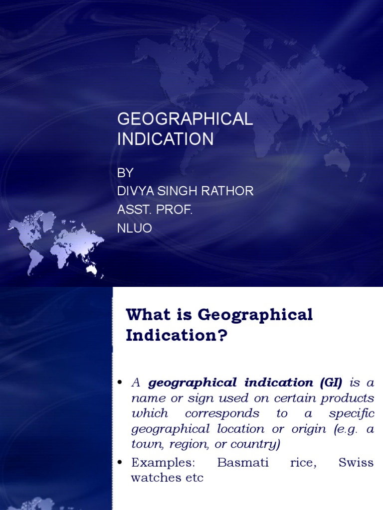Geographical Indications | PDF | World Intellectual Property ...