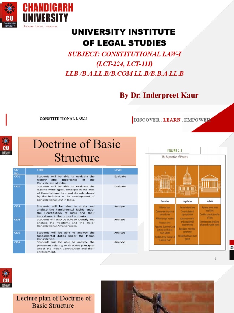 Basic Structure Doctrine | PDF | Separation Of Powers | Political Science Basic Structure Doctrine | PDF | Separation Of Powers | Political Science