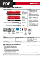 Hilti Commercially Available Lengths - Threaded Rods | PDF