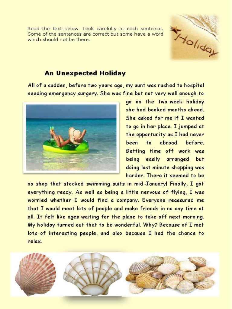 An Unexpected-Holiday Correction | PDF