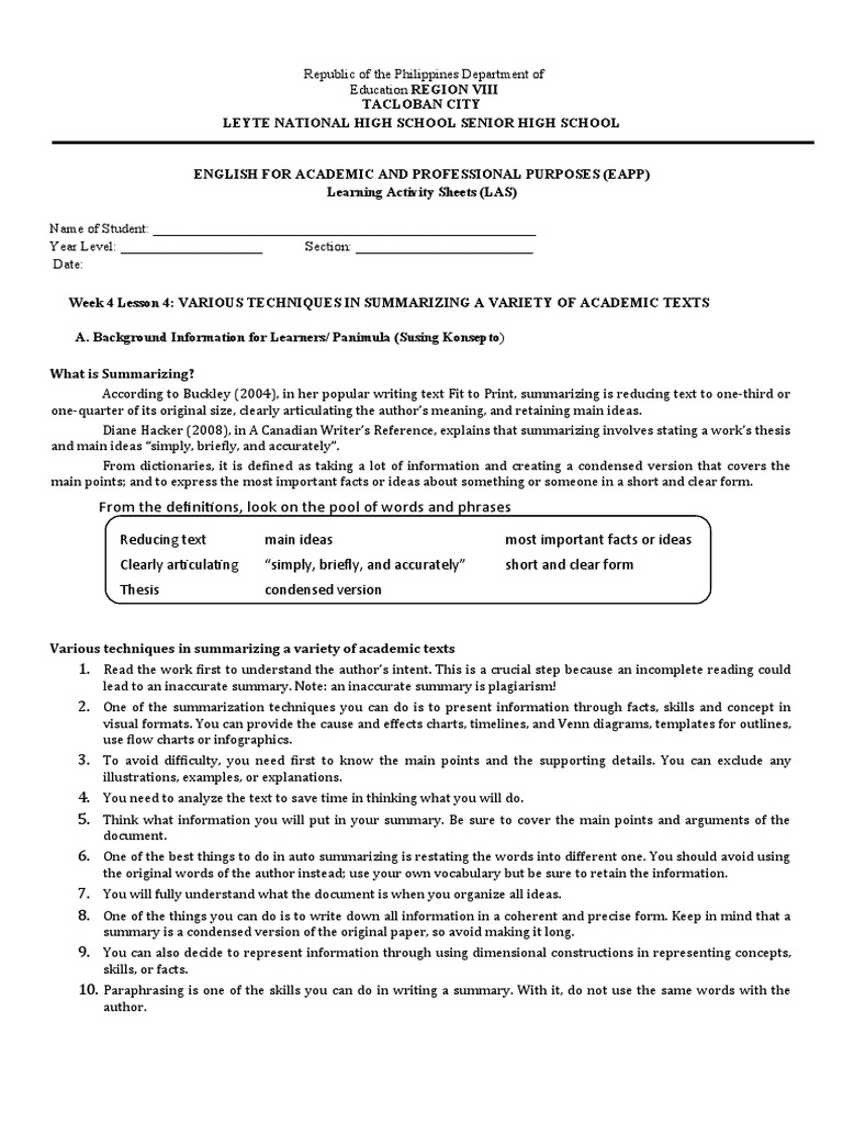 Eapp Week 4 Lesson 4 | PDF | Poverty Reduction | Economic Growth