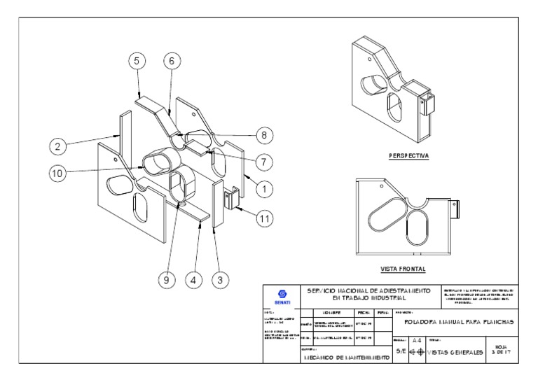 Roladora Manual para Planchas Detalle 3 | PDF