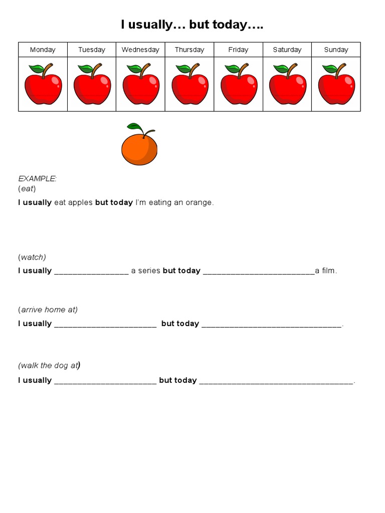 I Usually... But Today... | PDF