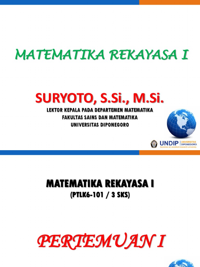 1.b. PPT Pertemuan I | PDF