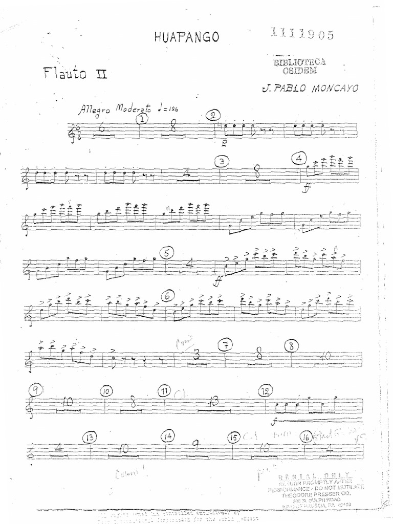 Flauta II Huapango | PDF