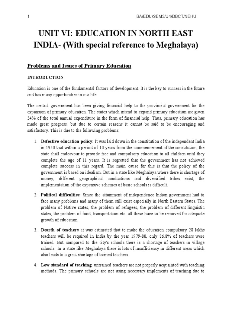 Problems and Issues of Primary Education | PDF | Teachers | Schools