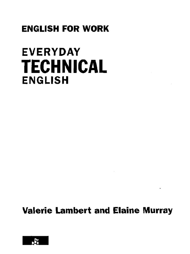 English For Work Everyday Technical Engli | PDF