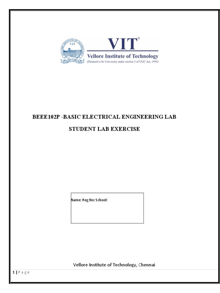 Exercise Template | PDF | Electrical Network | Electricity