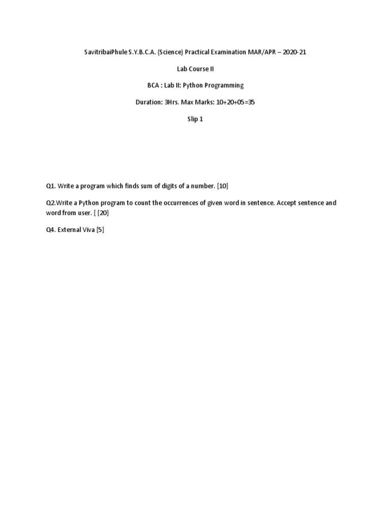 Python Slips Pdf String Computer Science Python Programming 2707