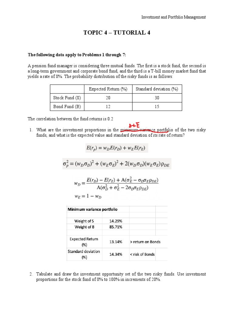 Tutorial 4 - Solutions | PDF