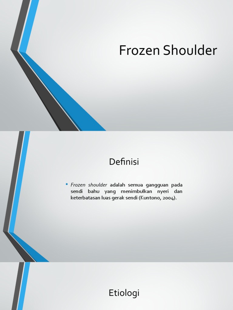 Frozen Shoulder | PDF
