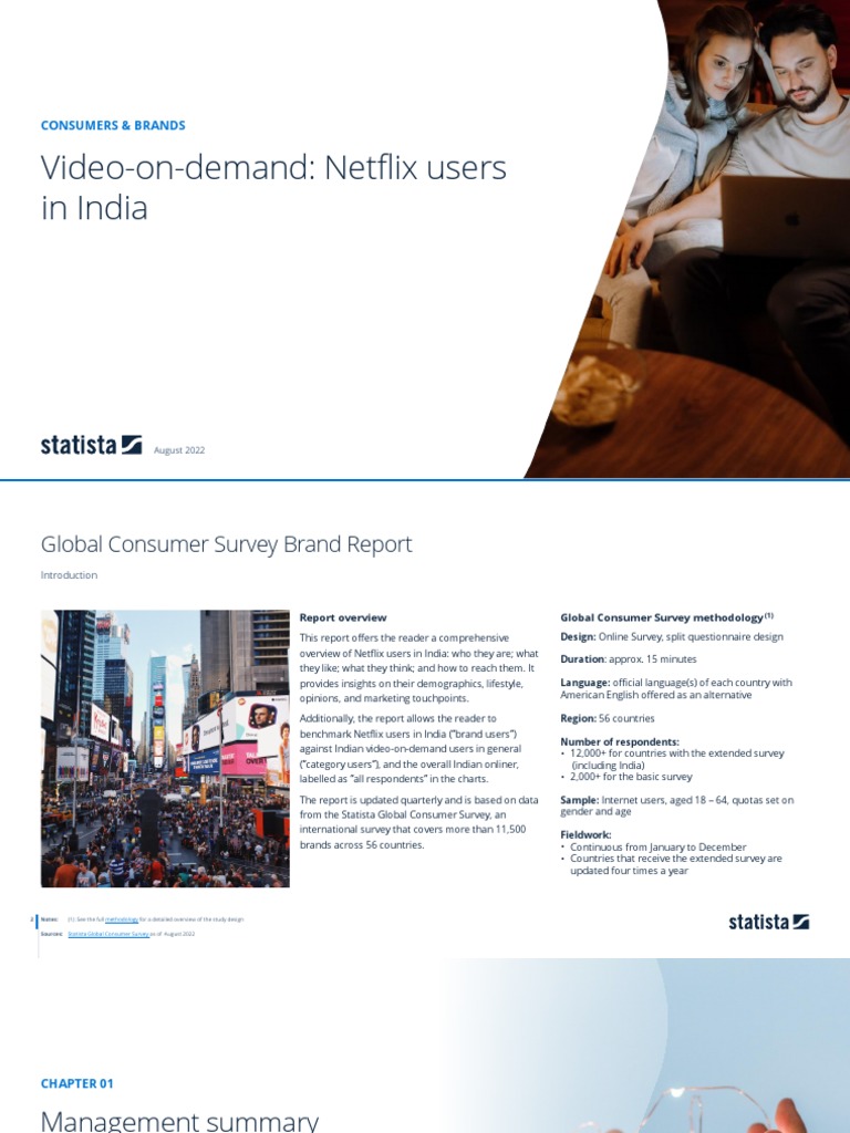 Study Id75856 Video On Demand Netflix in India Brand Report | PDF ...