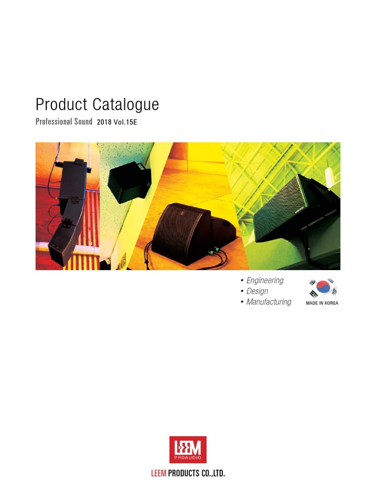 Leem Pro Audio Product Catalogue | PDF | Loudspeaker | Electricity