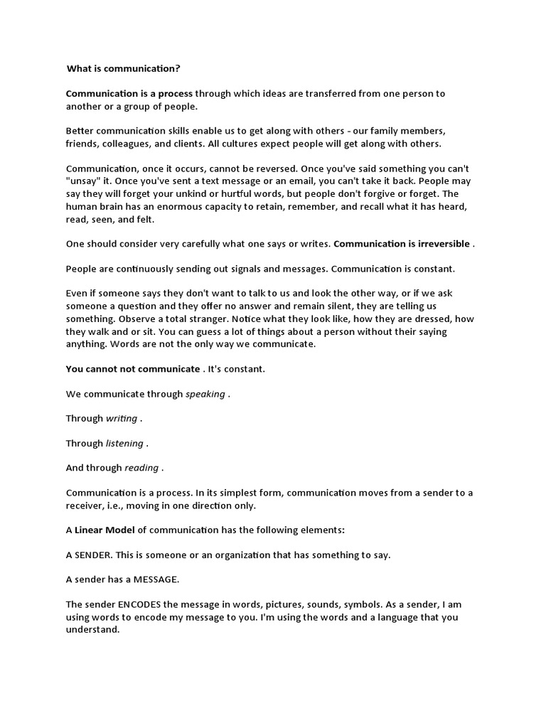 1 1 Communication Download Free Pdf Communication Cognitive Science