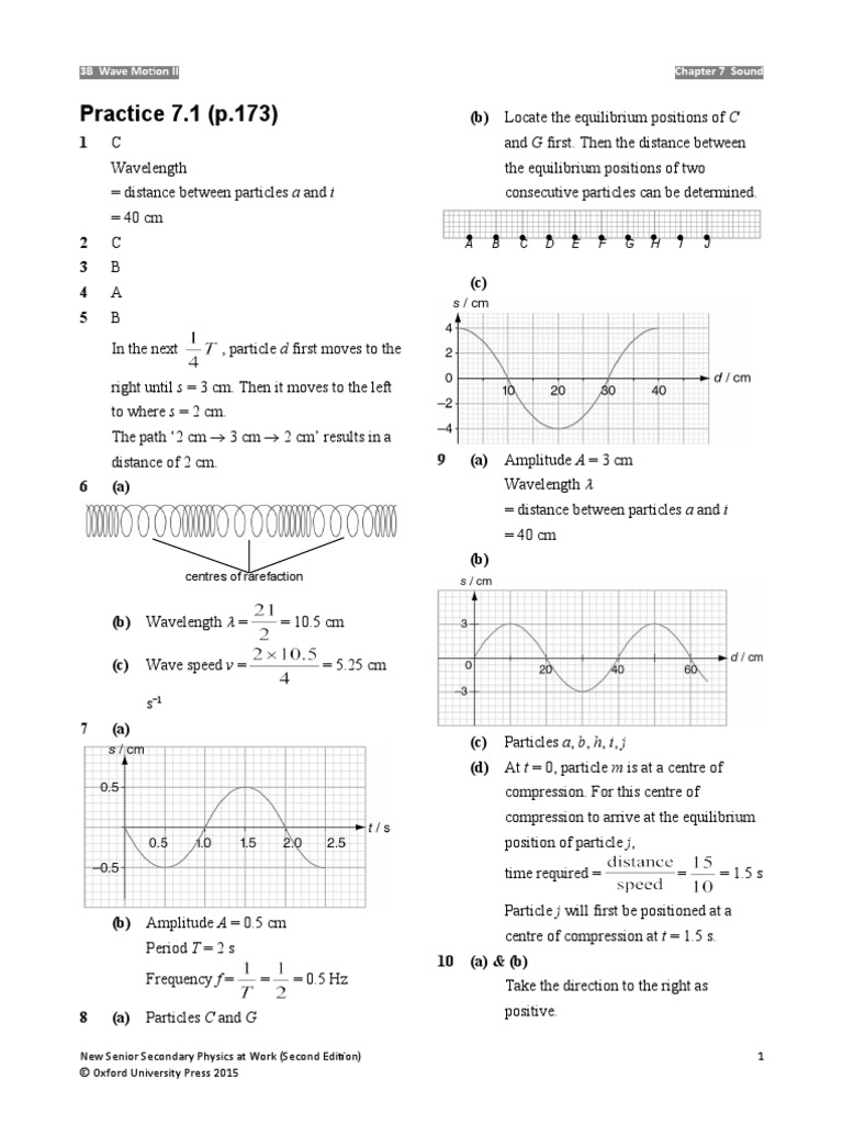 Practice 3B0701 Ans | Download Free PDF | Wavelength | Frequency