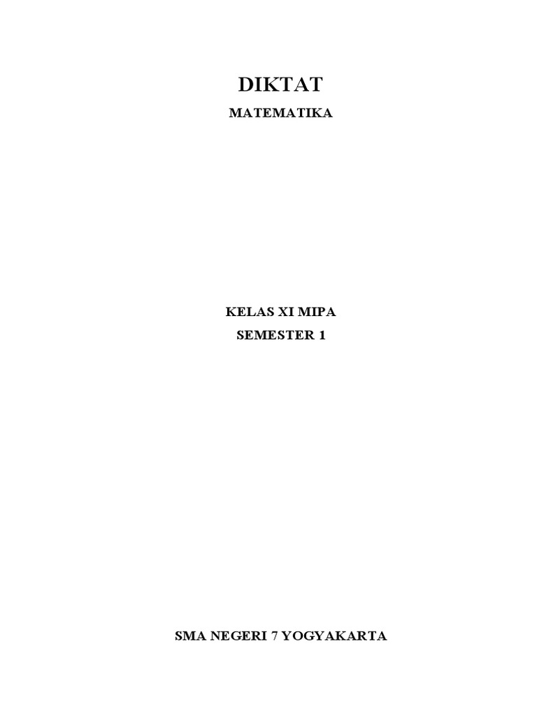 Matriks dan Operasi Aljabar Matriks | PDF