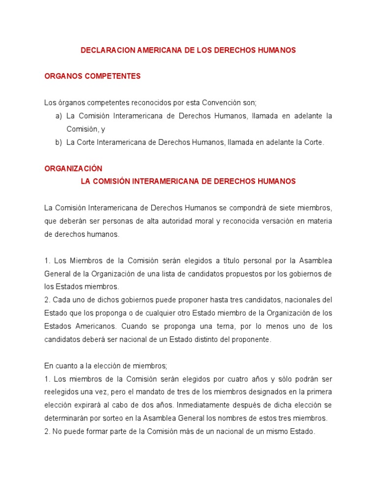 Tarea de Declaracion de Los Derechos Humanos | PDF | Convenio europeo ...