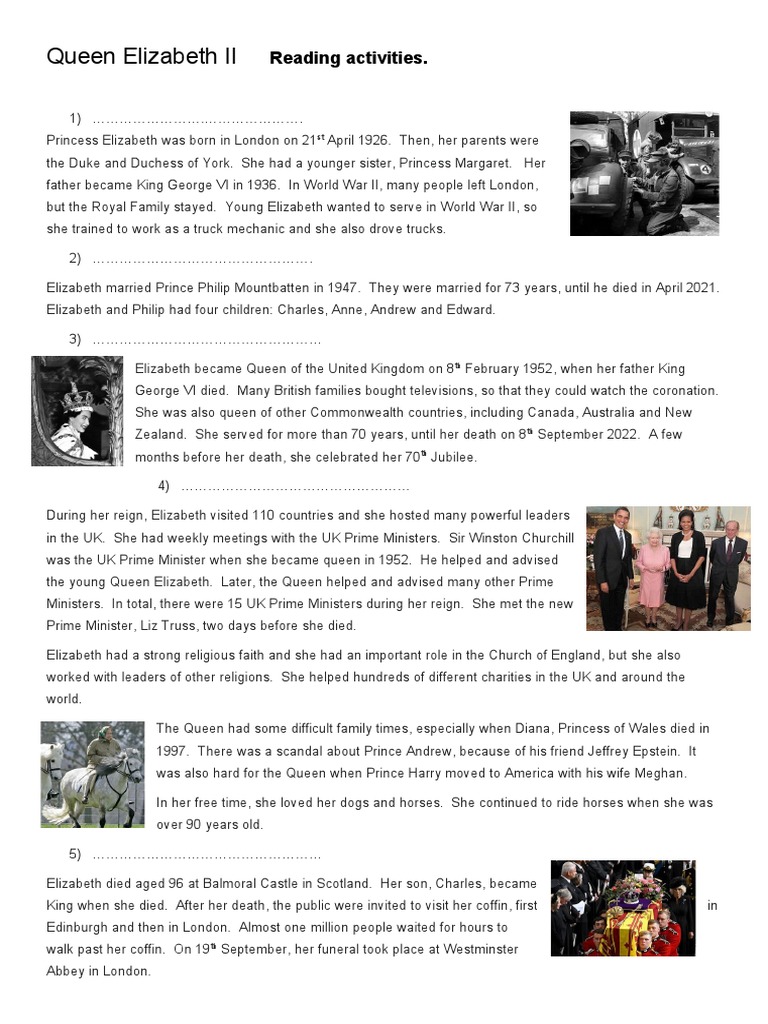 Queen Elizabeth II: A Life Overview | PDF | Elizabeth Ii | Government ...